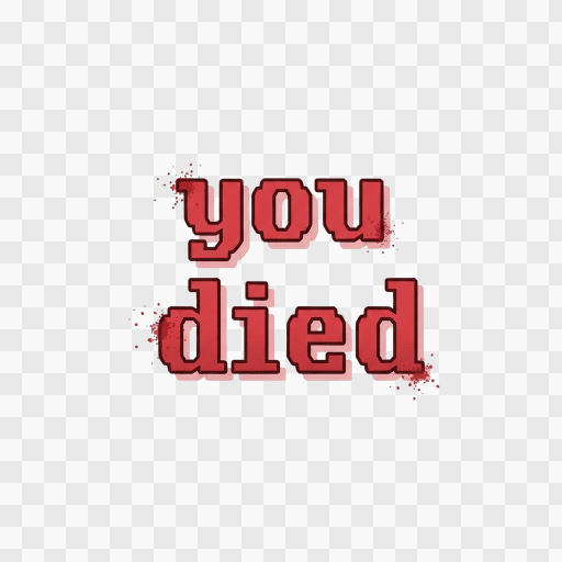 You died png for thumbnail
