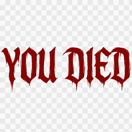 You died png high resolution