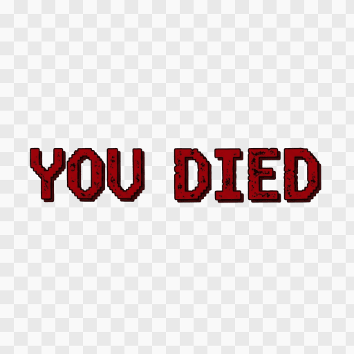 You died png hd